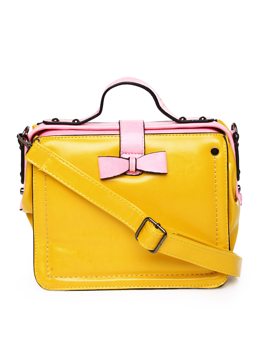 Buy Kiara Yellow Satchel - Handbags for Women 594258 | Myntra