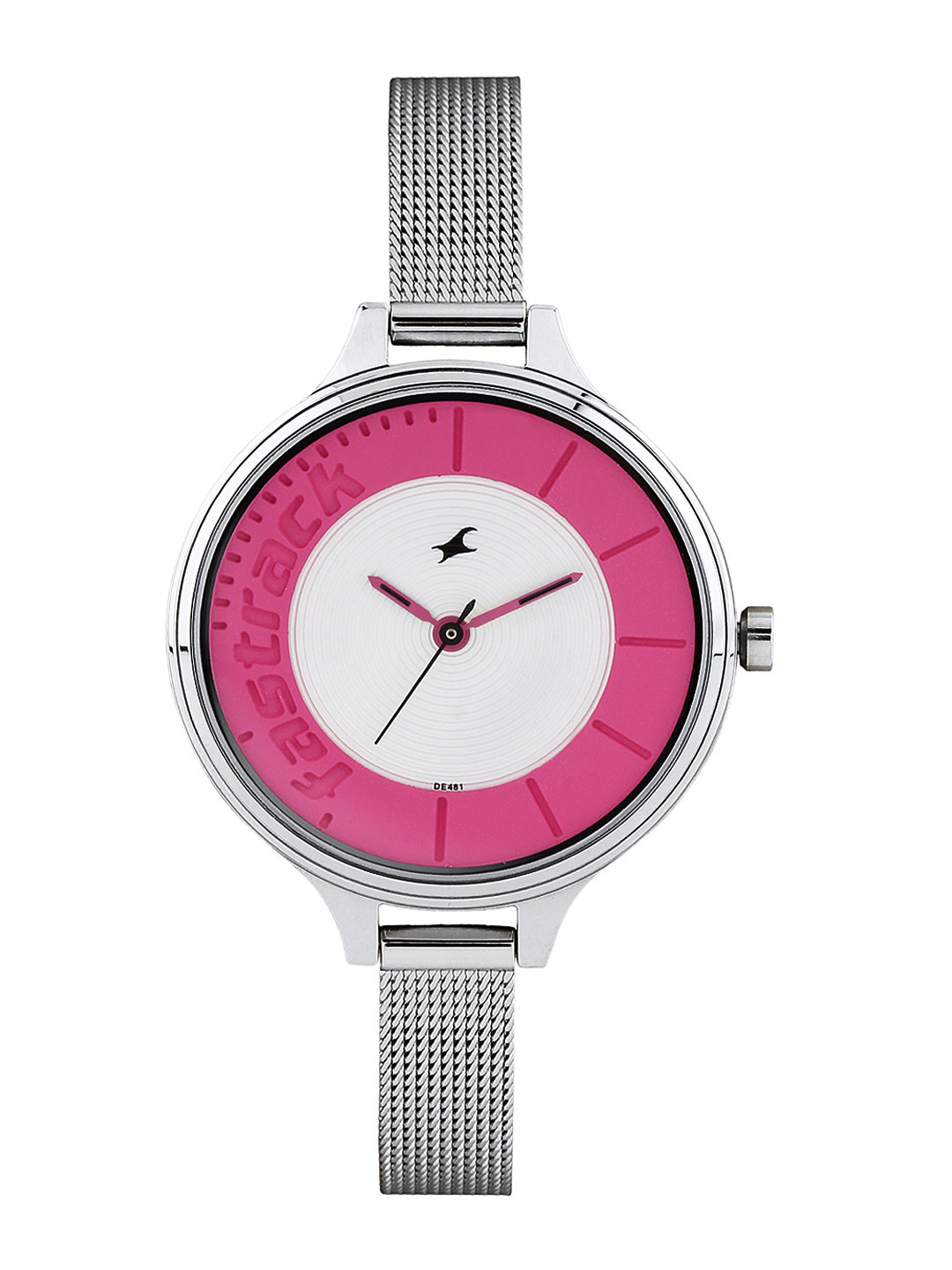 Buy Fastrack Women Pink & Silver Toned Dial Watch 6122SM01 - Watches ...