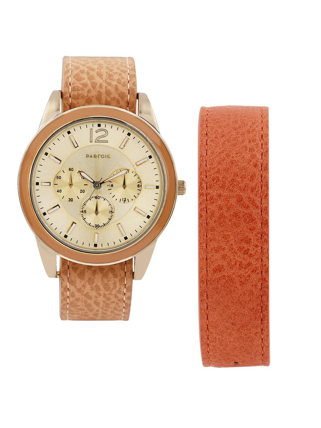 Buy Parfois Women Gold Toned Dial Watch 127351LANM - Watches for Women ...
