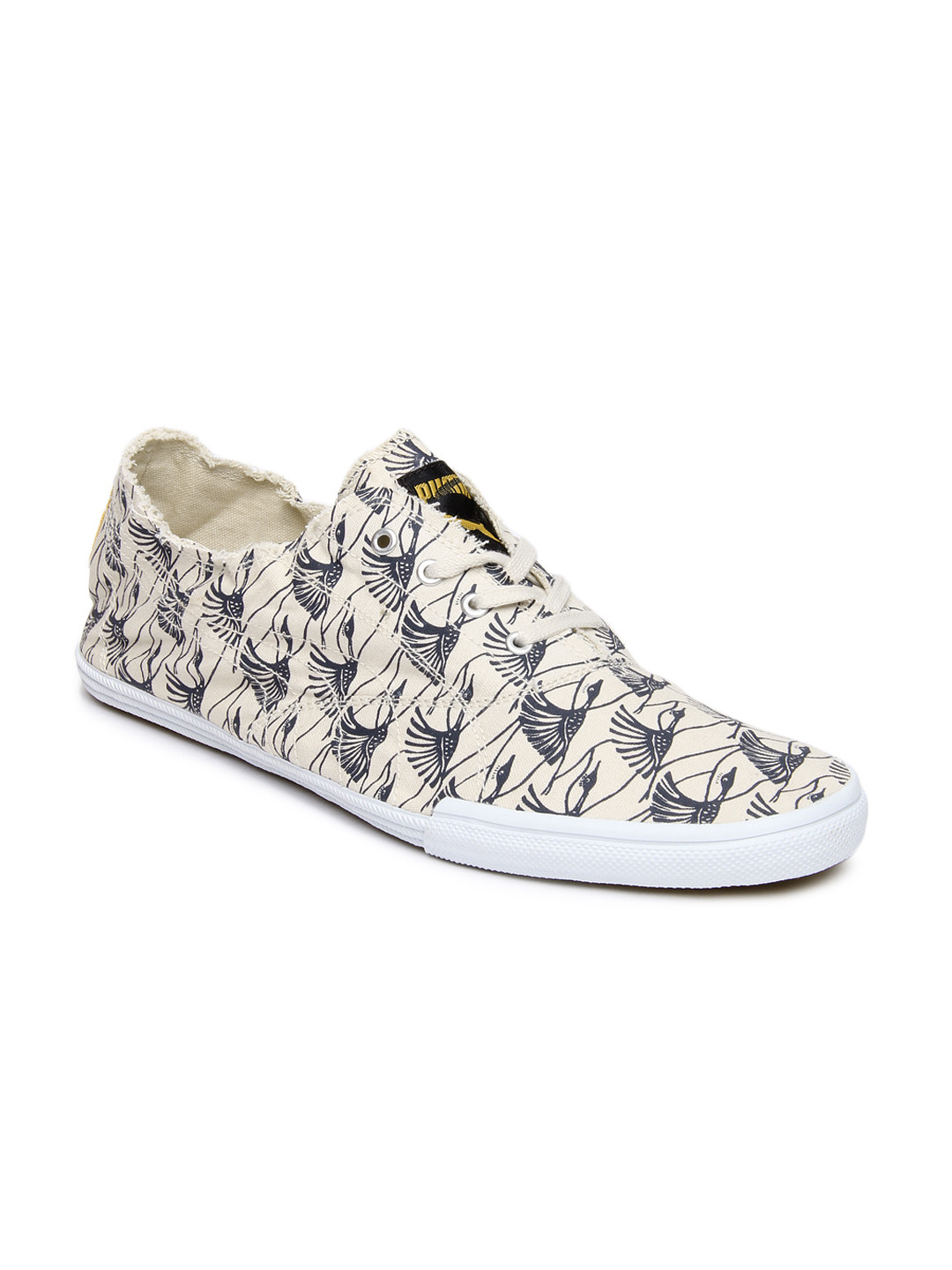 Buy PUMA Men Cream Coloured & Grey Tekkies Mame Casual Shoes - Casual ...
