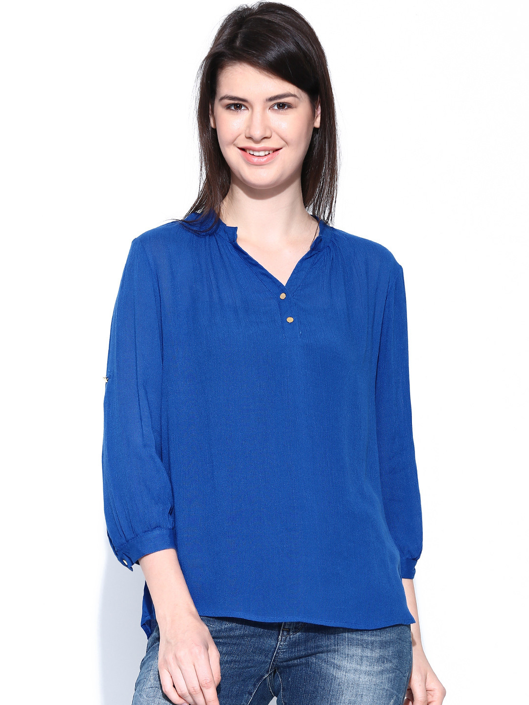 Buy Vero Moda Women Blue Top - Tops for Women 659818 | Myntra
