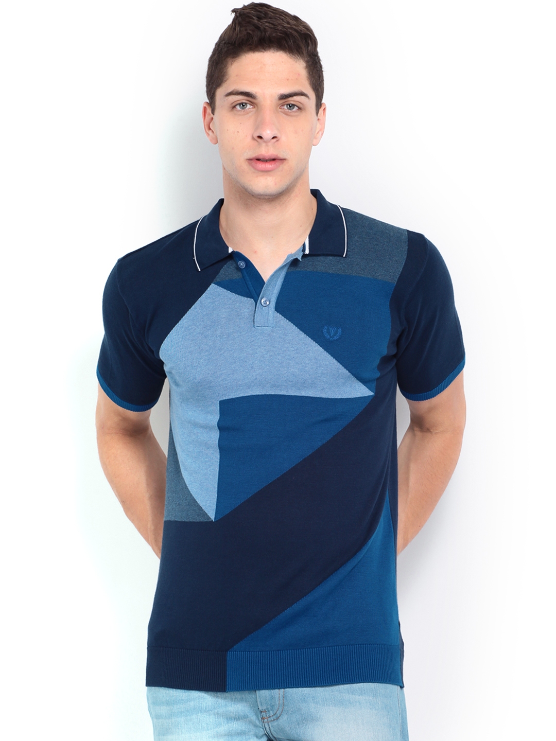 Buy Van Heusen Men Blue Polo Pure Cotton T Shirt - Tshirts for Men ... Buy Van Heusen Men Blue Polo Pure Cotton T Shirt - Tshirts for Men ...