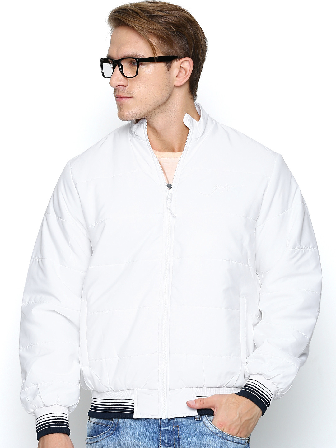 Buy John Players Men White Jacket - Jackets for Men 672213 | Myntra