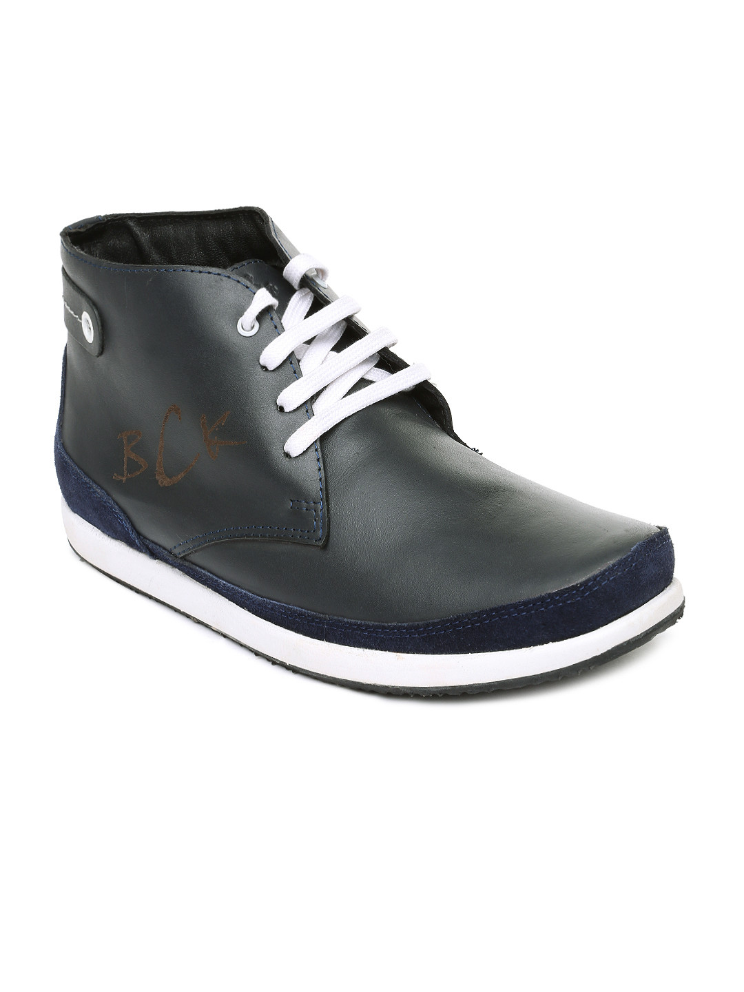 Buy Buckaroo Men Blue Leather Casual Shoes - Casual Shoes for Men ...