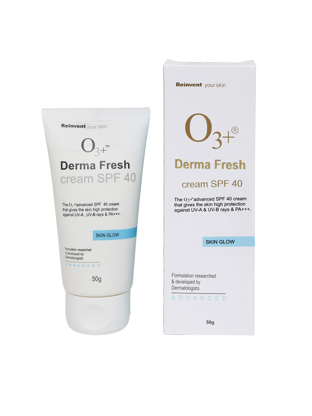 Buy O3 Plus Derma Fresh Skin Glow Cream SPF 40 - Face Sunscreen for ...