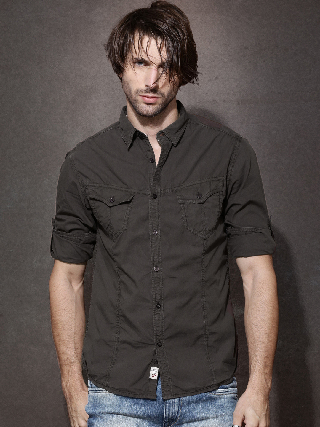 Buy Roadster Brown Abate Slim Casual Shirt - Shirts for Men 711604 | Myntra
