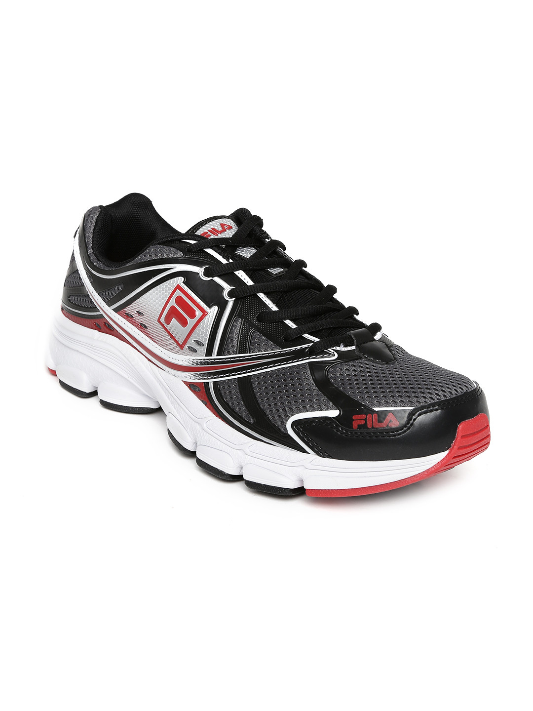 Buy FILA Men Black & Grey Sail II Running Shoes - Sports Shoes for Men ...