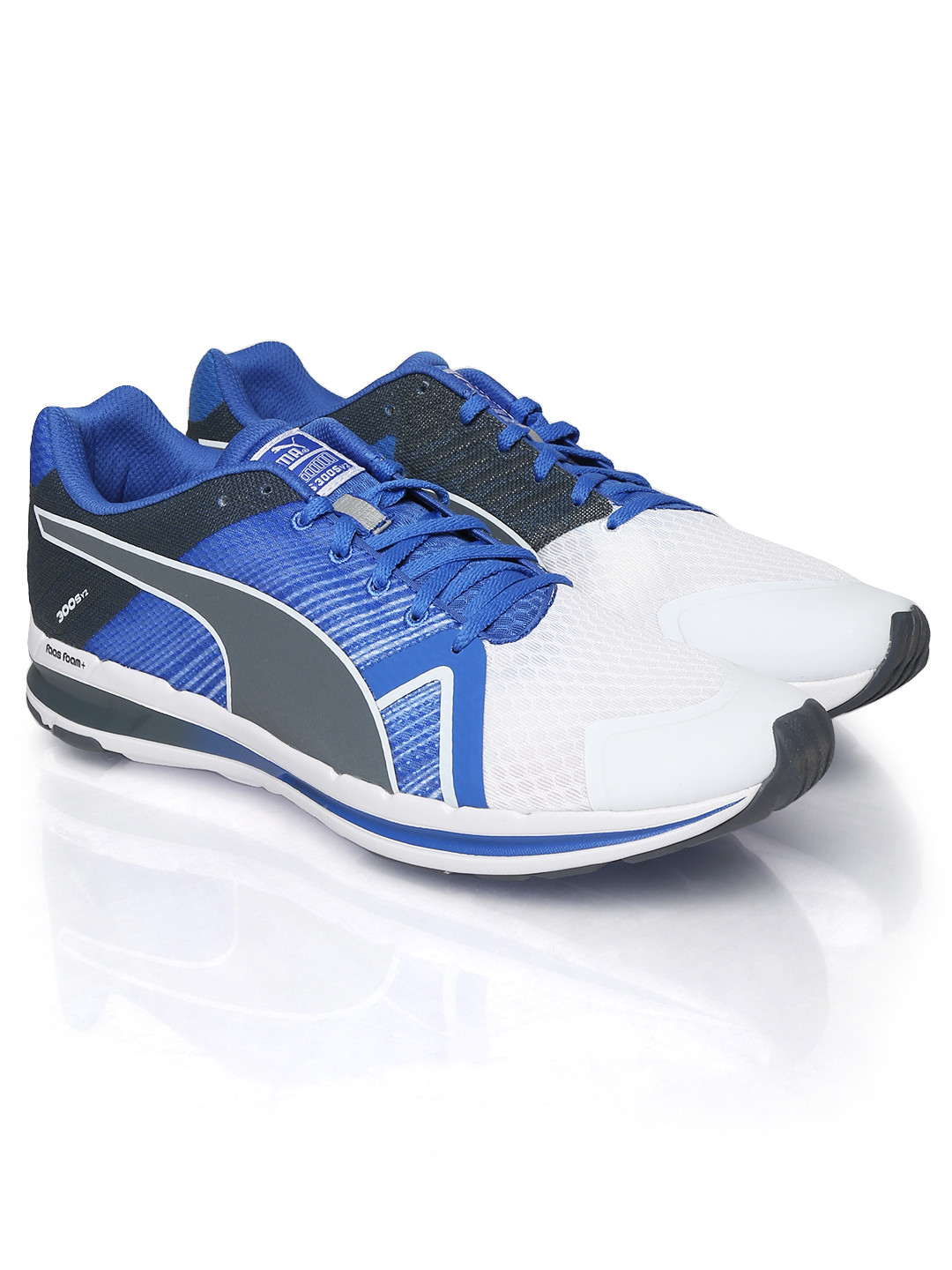 Buy PUMA Men White & Blue Faas 300S V2 Running Shoes - Sports Shoes for ...