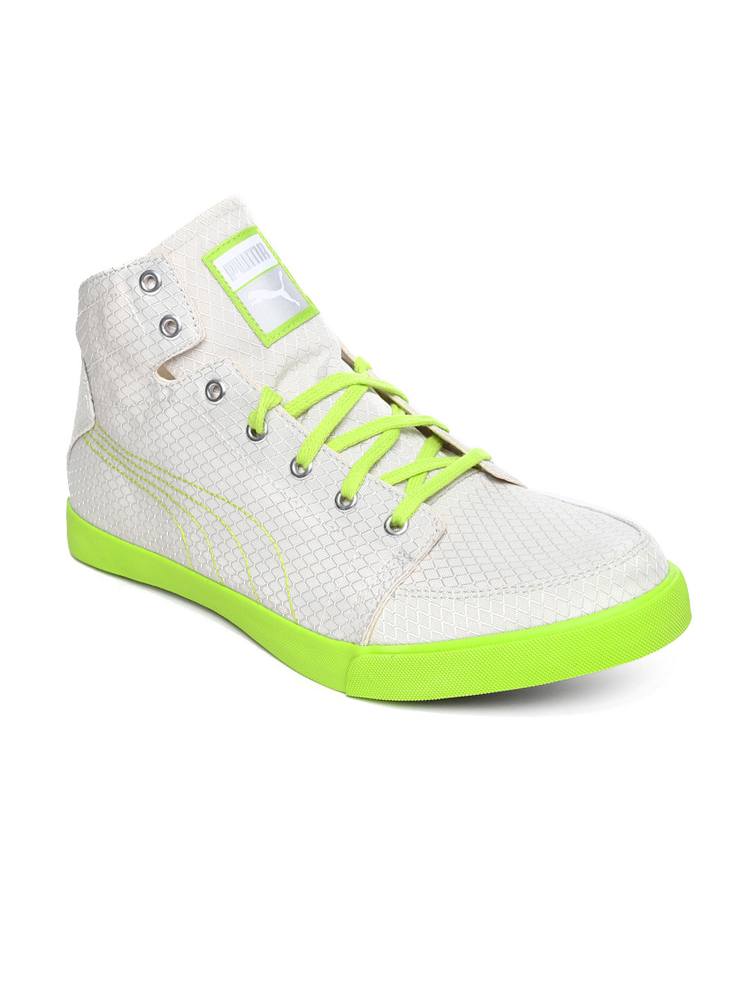 Buy Puma Unisex Beige Synthetic Mid Top Running Shoes - Sports Shoes ...