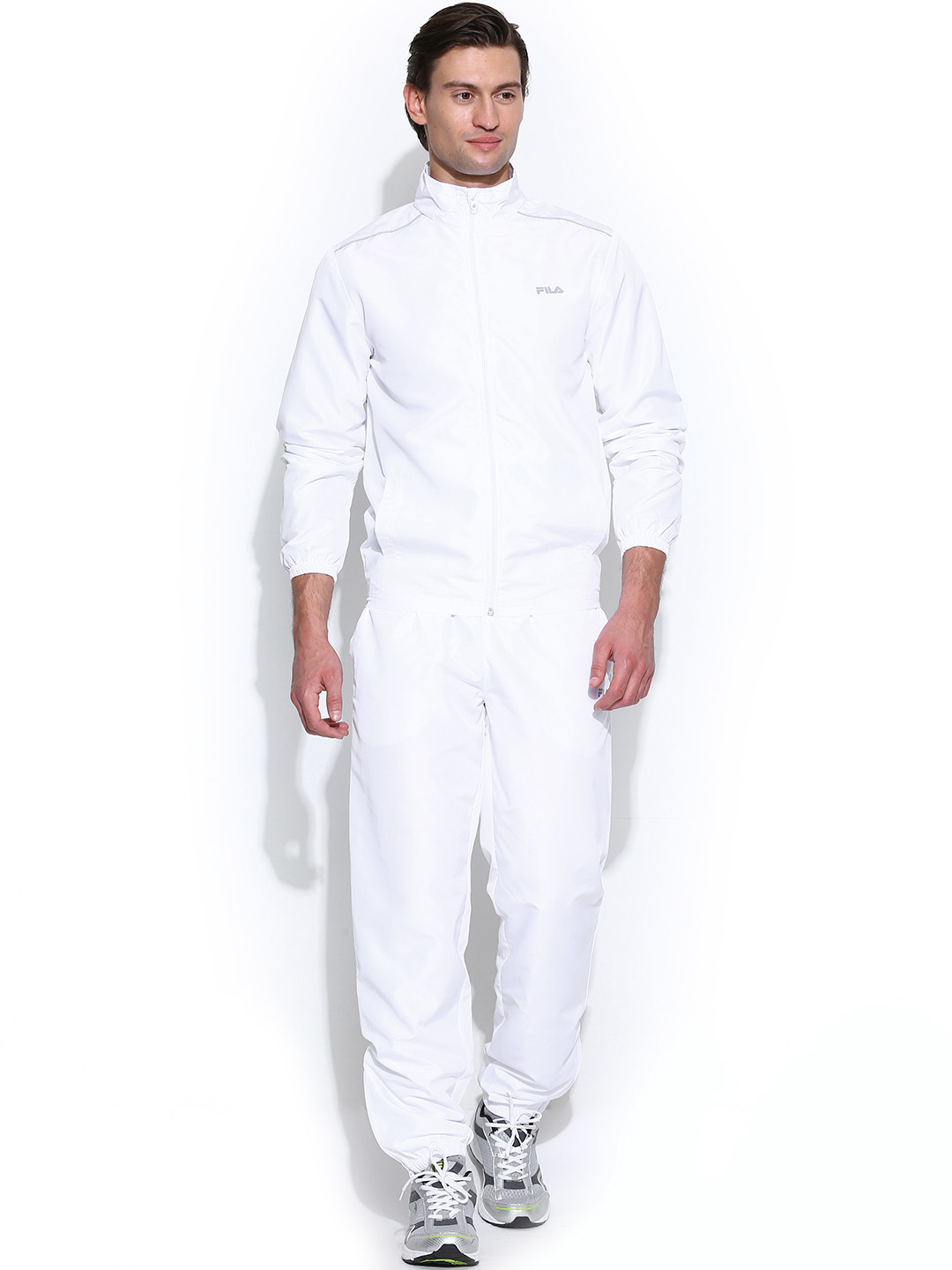 Buy FILA Men White Kelpie Training Tracksuit - Tracksuits for Men ...