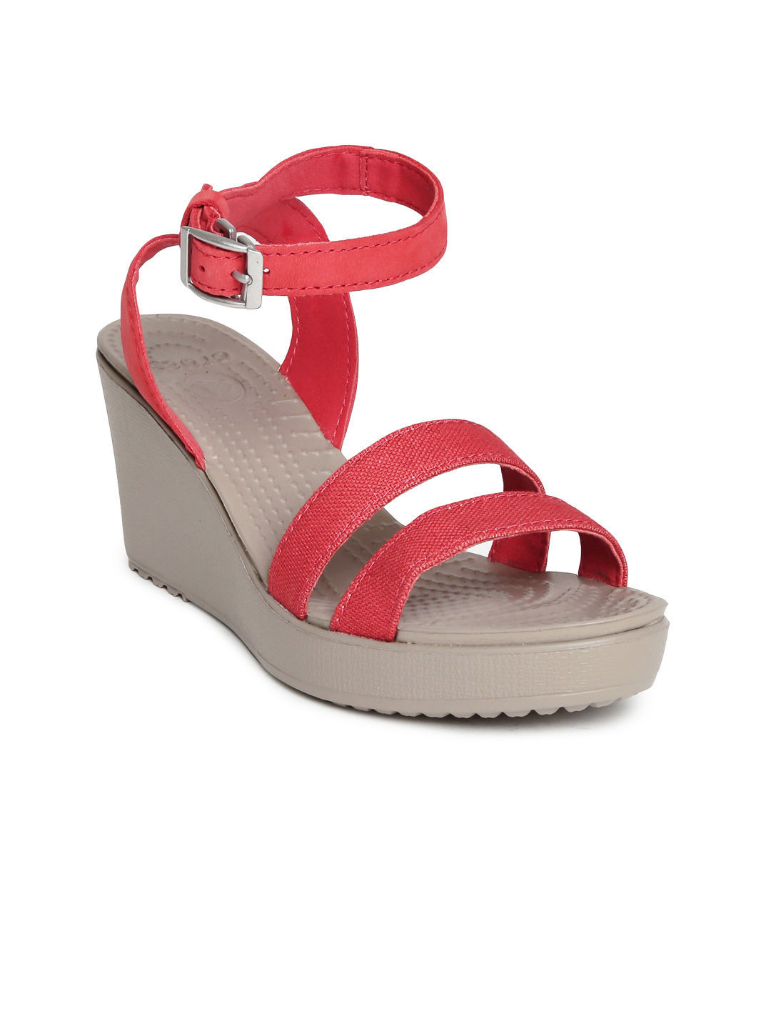 Buy Crocs A Leigh Women Red Wedges - Heels for Women 719963 | Myntra
