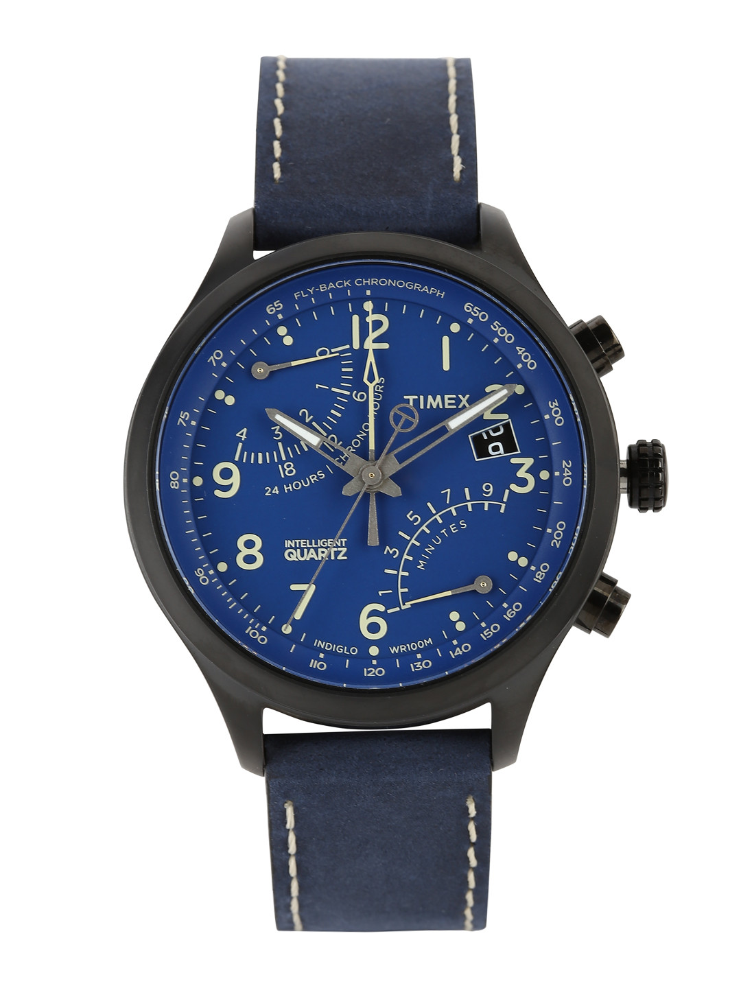 Buy Timex Intelligent Quartz Men Blue Dial Chronograph Watch T2P380 ...