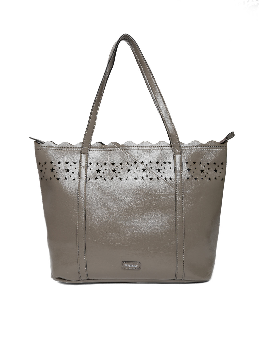 Buy Peperone Taupe Oversized Shoulder Bag - Handbags for Women 759919 ...