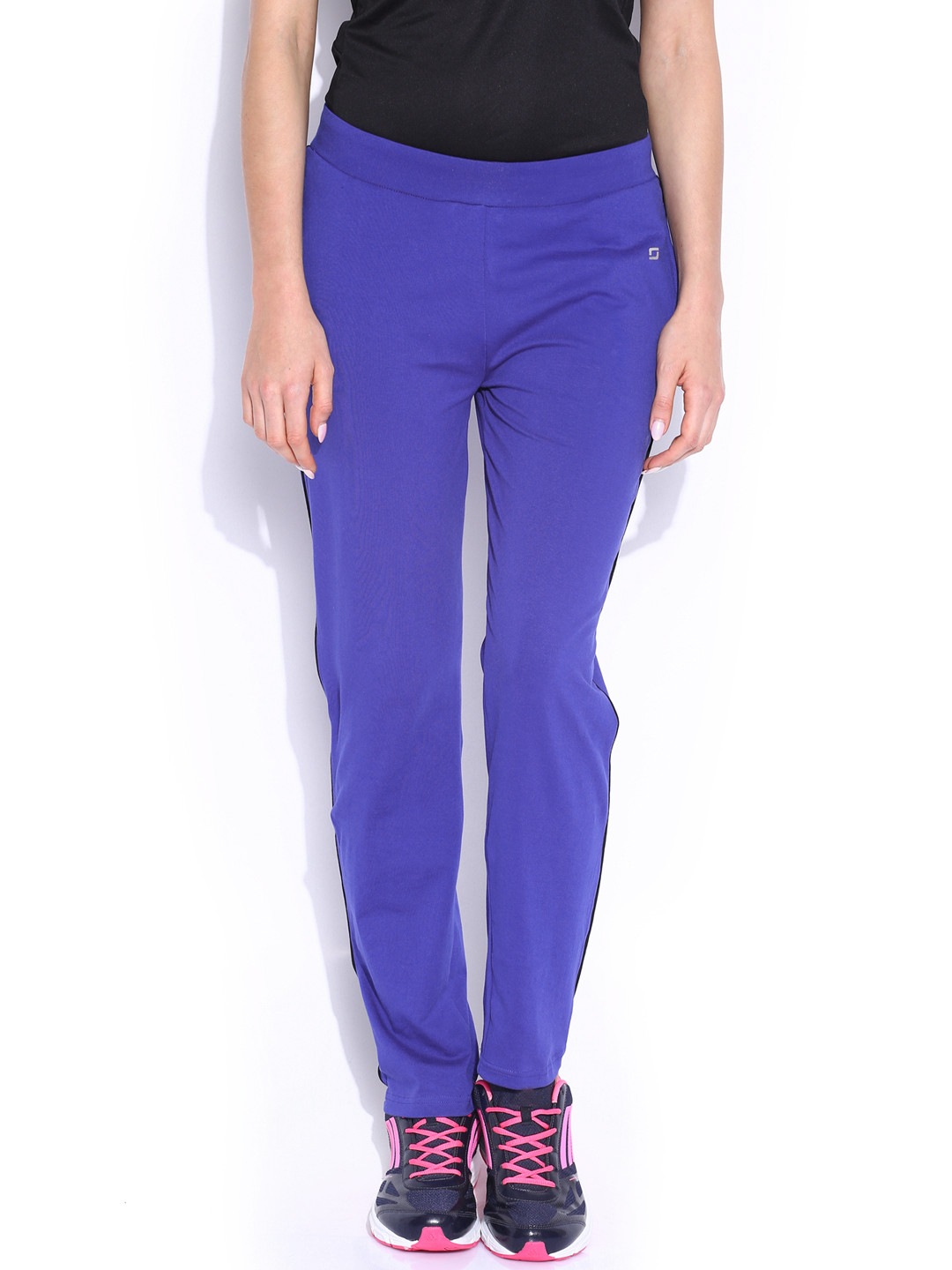 Buy SDL By Sweet Dreams Blue Slim Track Pants - Track Pants for Women ...