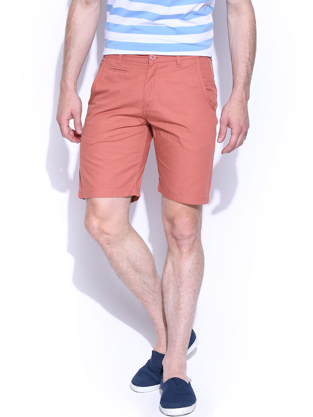 Buy John Players Rust Orange Cotton Shorts - Shorts for Men 799002 | Myntra