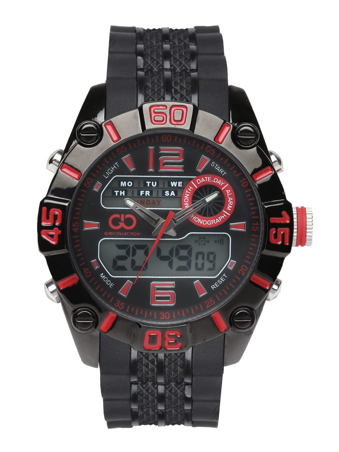 Buy GIO COLLECTION Men Black Analogue & Digital Watch GLED 2052B ...