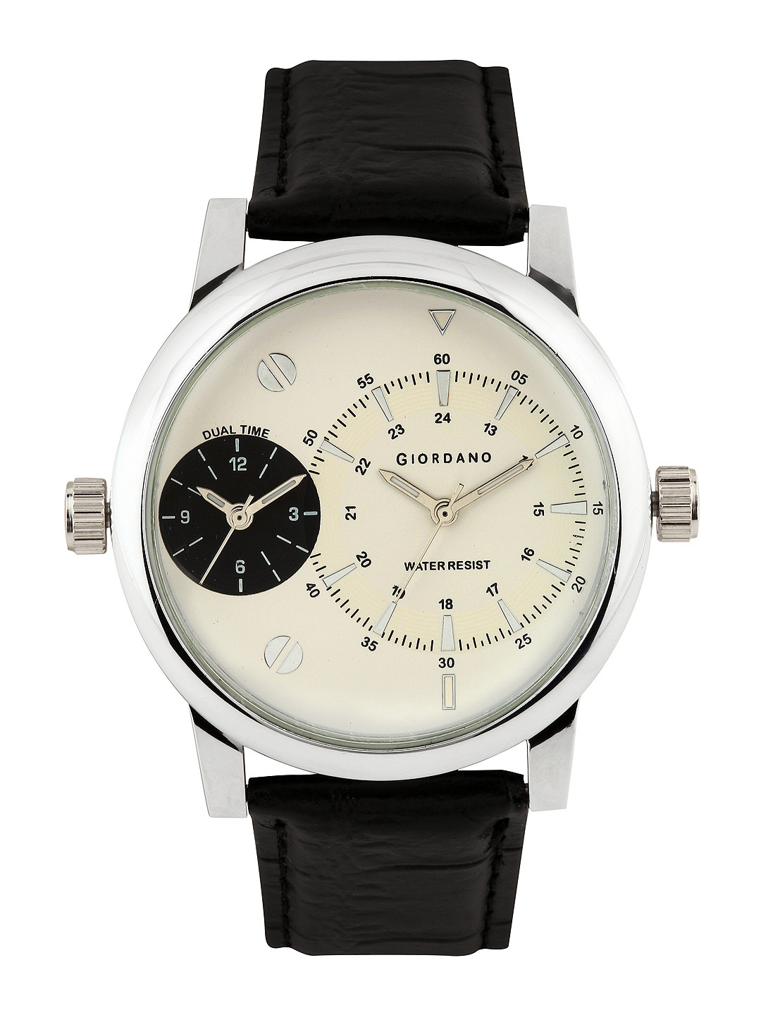 Buy GIORDANO Special Collection Men White & Black Dual Dial Watch 60056 ...