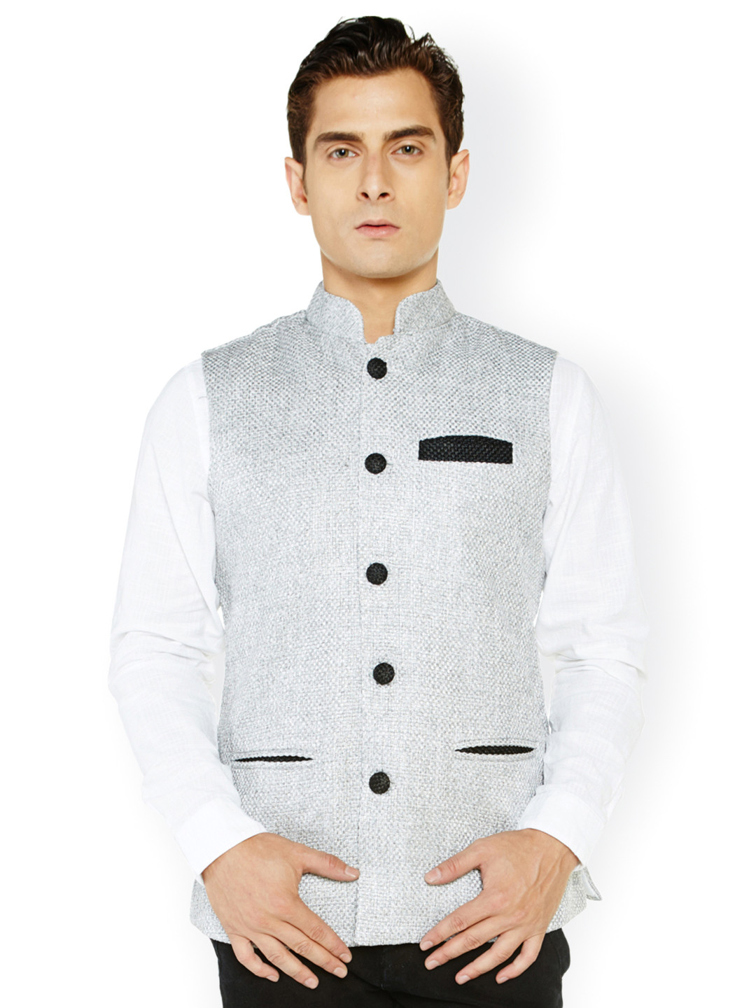 Buy Globus Grey Nehru Jacket - Jackets for Men 828605 | Myntra