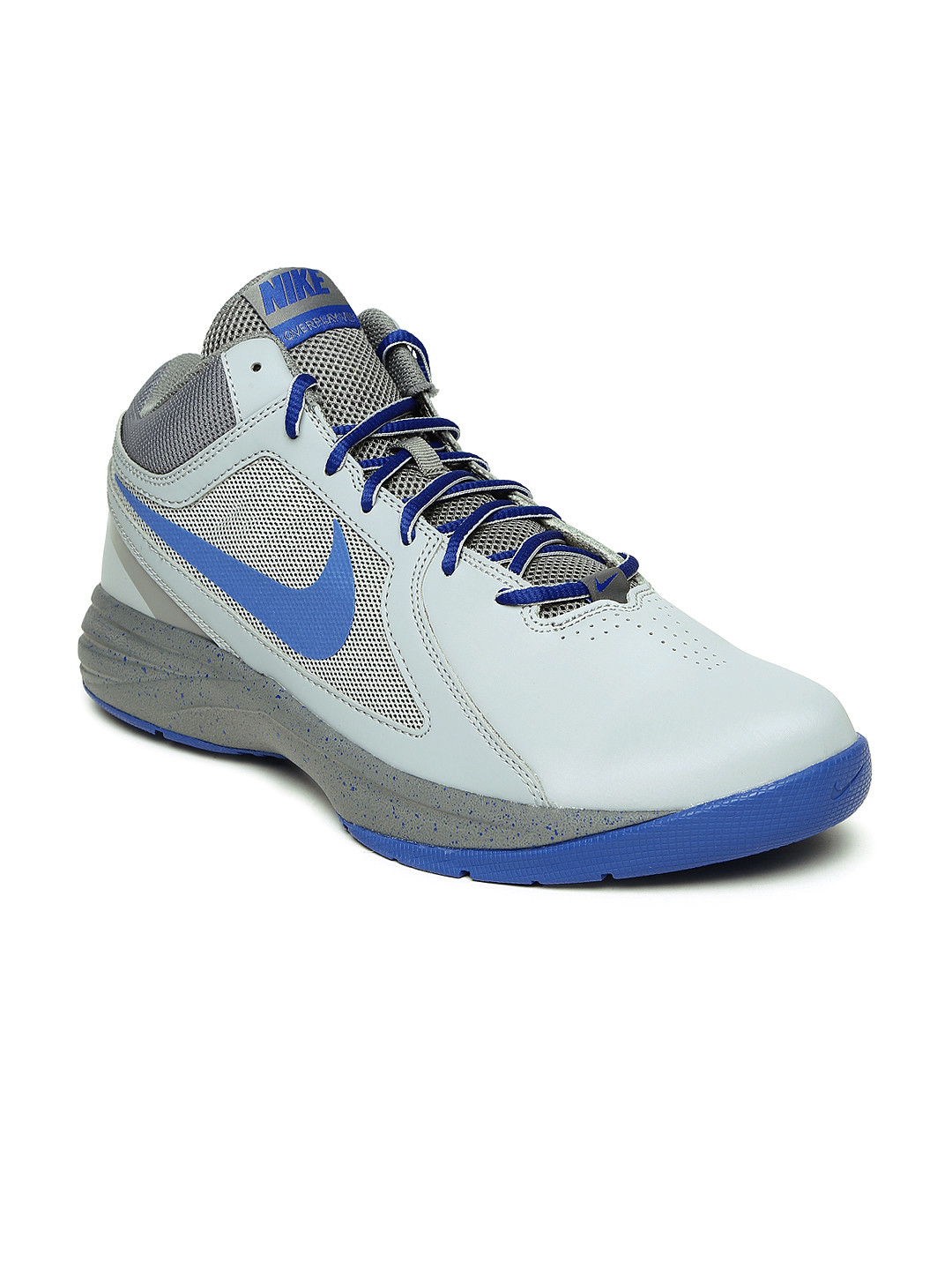 Buy Nike Men Grey Overplay VIII Leather Basketball Shoes - Sports Shoes ...