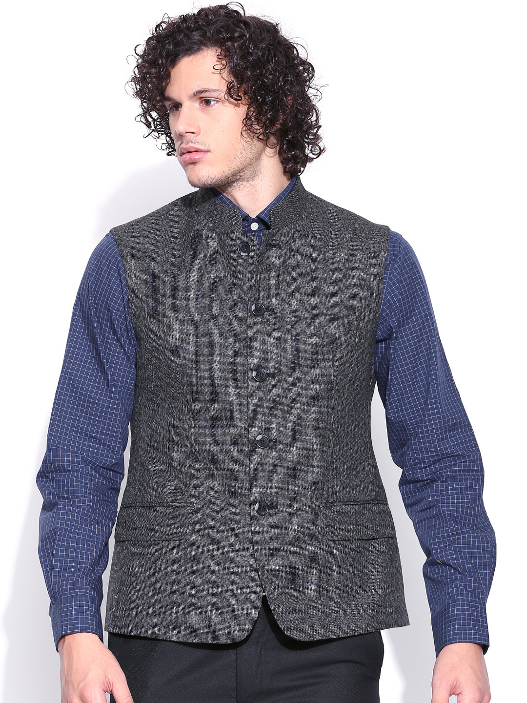 Buy Arrow Black Nehru Jacket - Jackets for Men 914066 | Myntra