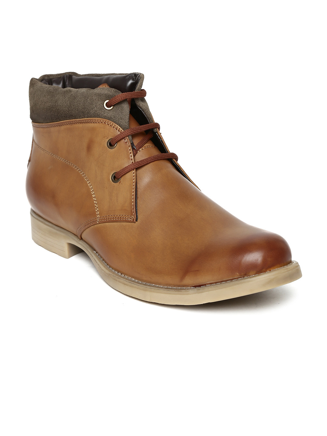 Buy San Frissco Men Tan Brown Boots - Boots for Men 922391 | Myntra