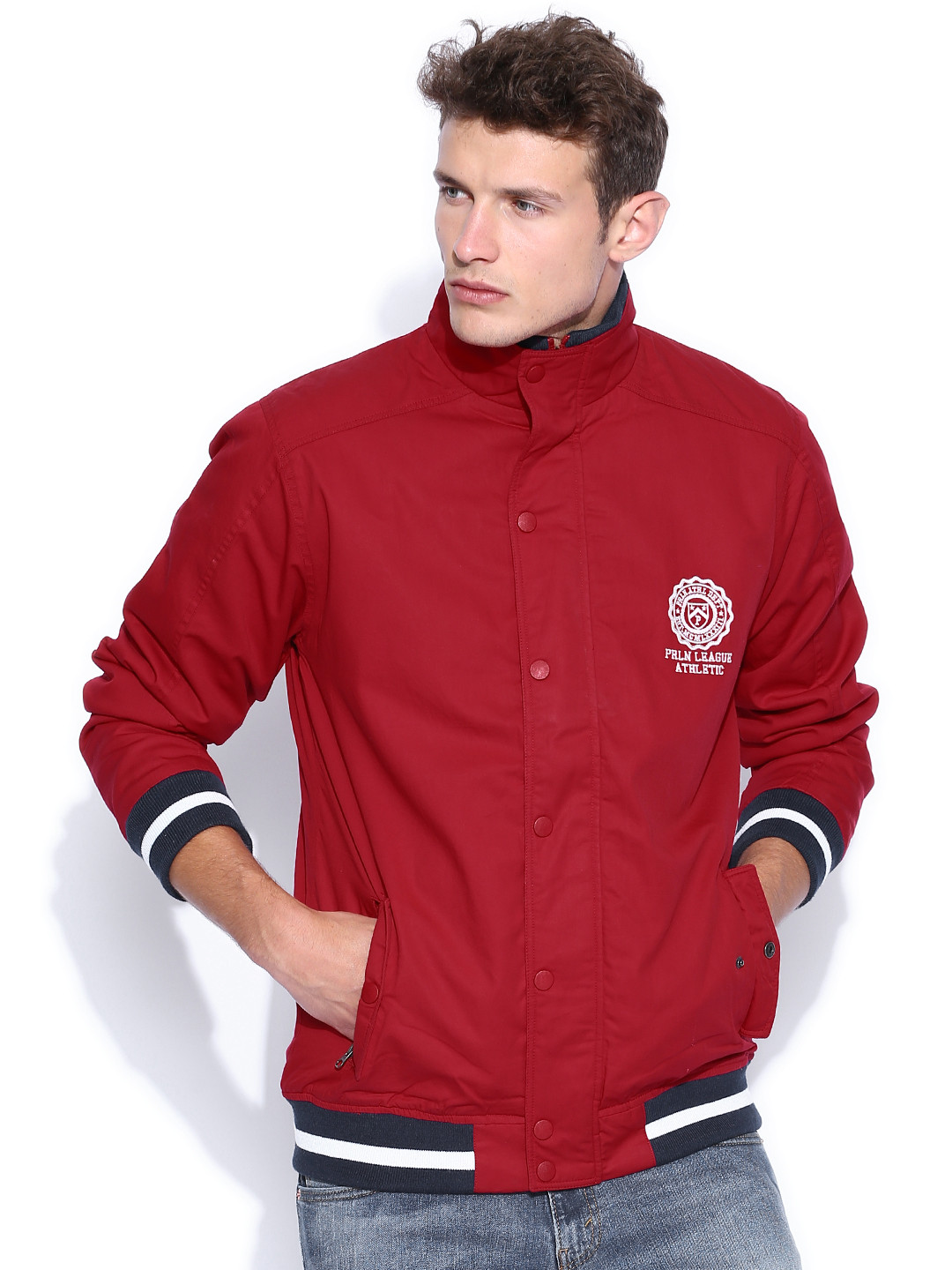 Buy Proline Red Bomber Jacket - Jackets for Men 923743 | Myntra