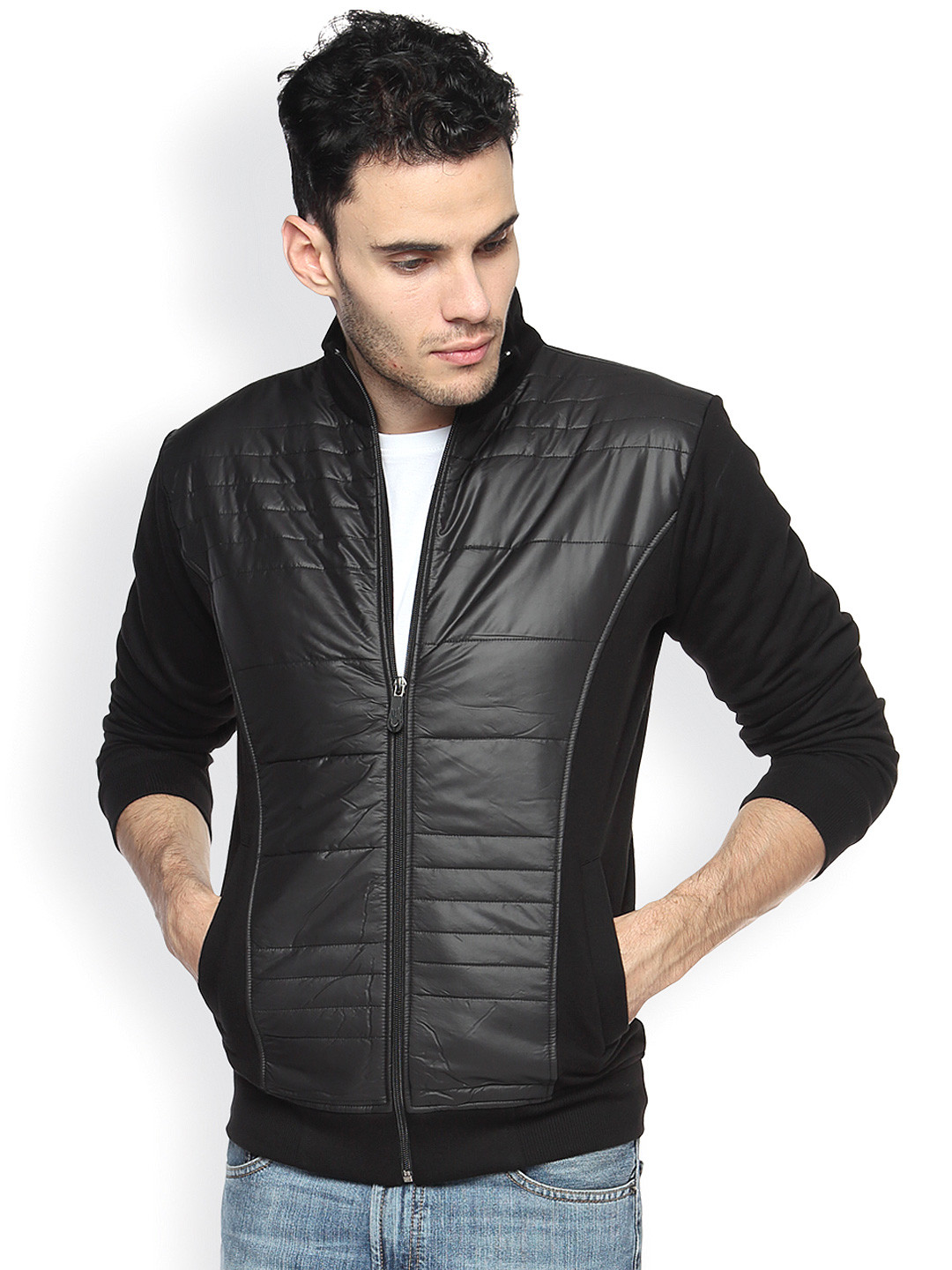 Buy Campus Sutra Black Bomber Jacket - Jackets for Men 925032 | Myntra