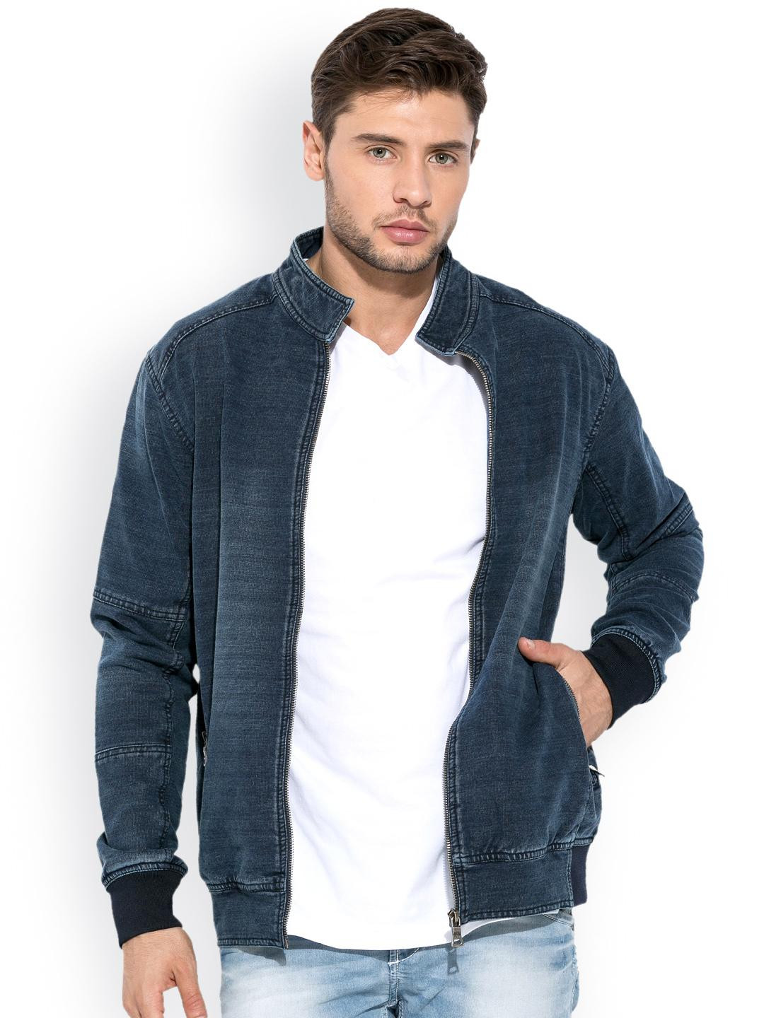 Buy Mufti Blue Jacket - Jackets for Men 999684 | Myntra