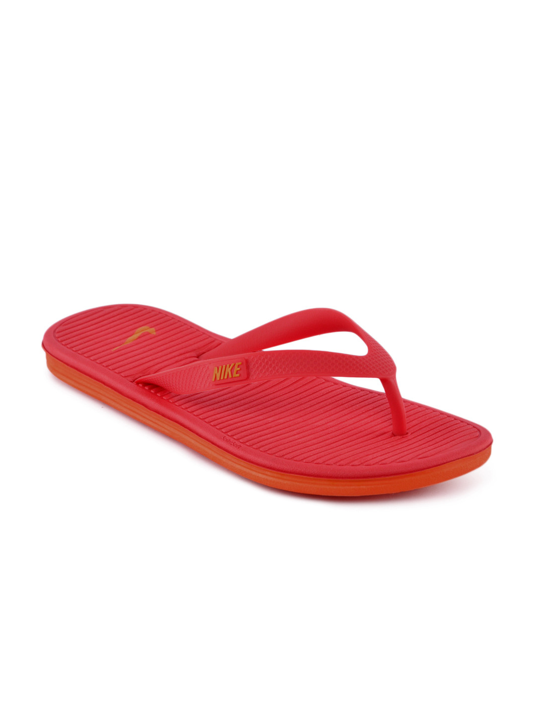Buy Nike Unisex Solarsoft Thong Orange Flip Flops - Flip Flops for ...