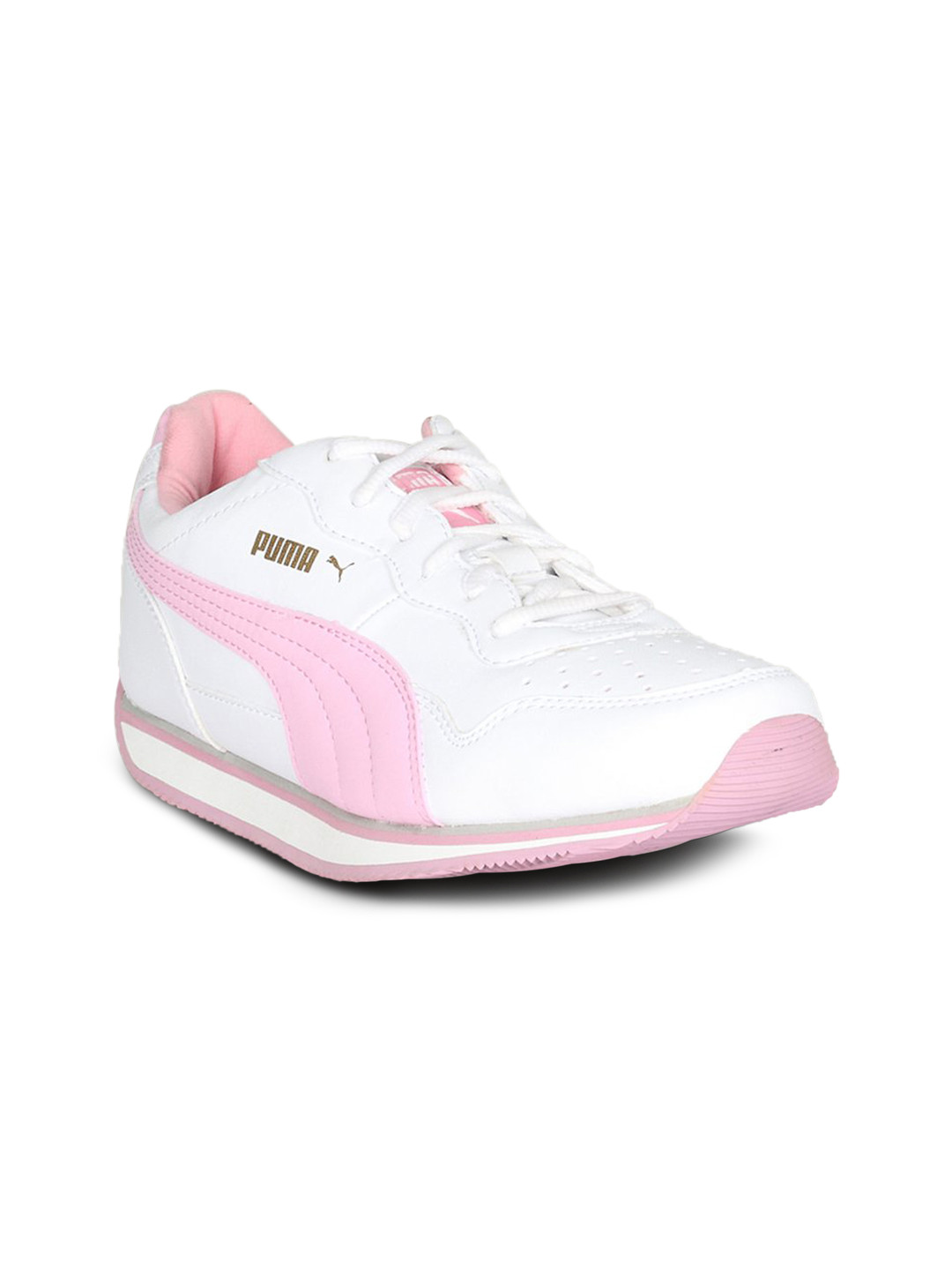 Buy Puma Women Commander White Pink Shoe - Sports Shoes for Women 2489 ...