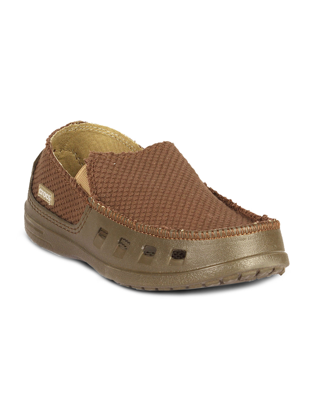 Buy Crocs Men's Tideline Canvas Chocolate Shoe - Casual Shoes for Men ...