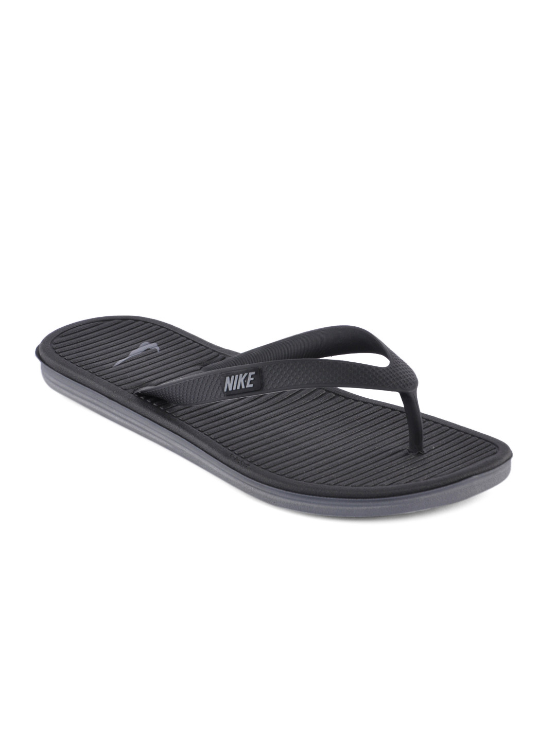 Buy Nike Unisex Solarsoft Thong Black Flip Flops - Flip Flops for ...