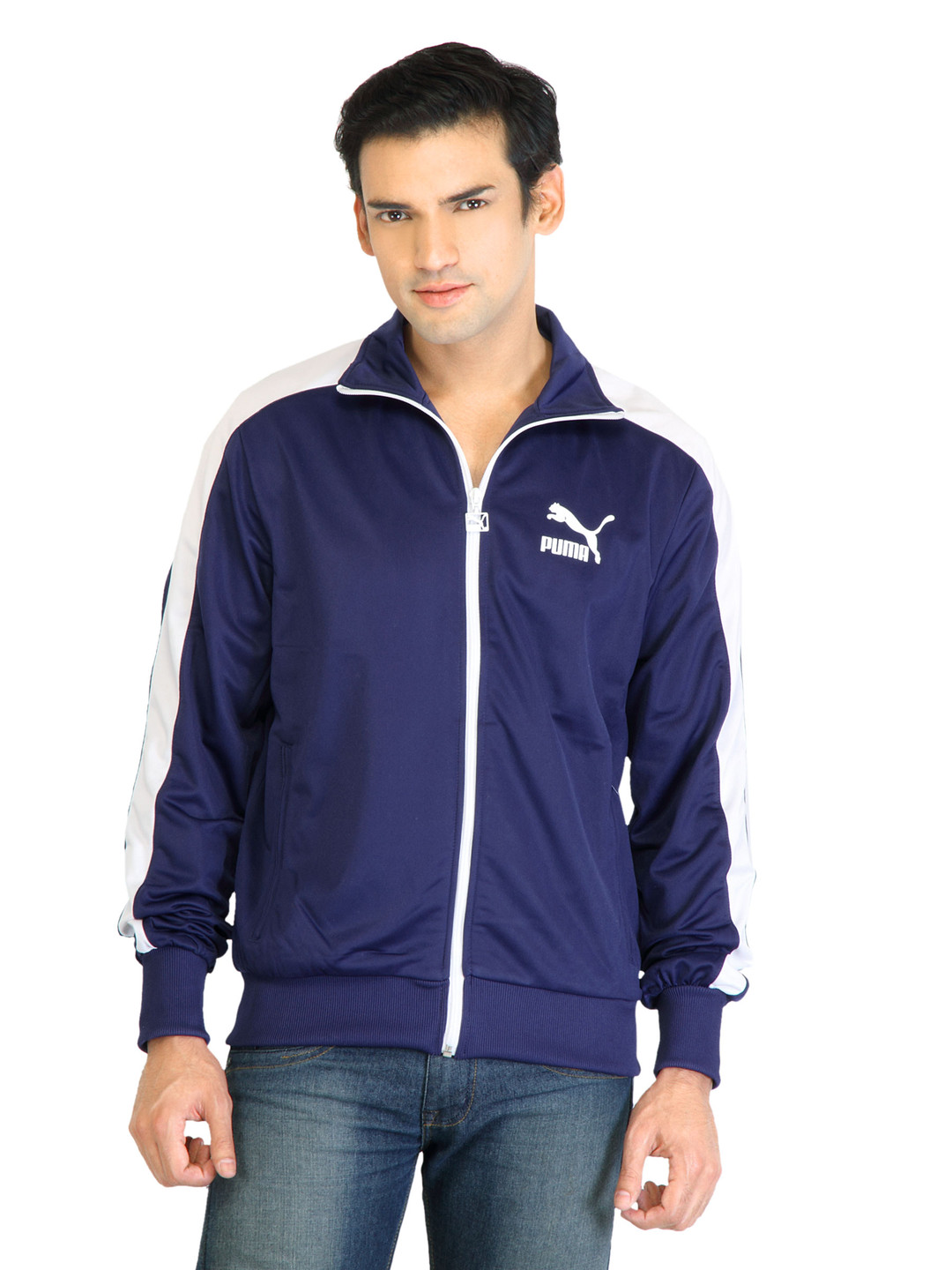 Buy Puma Men Heroes Navy Blue Jackets - Jackets for Men 16190 | Myntra