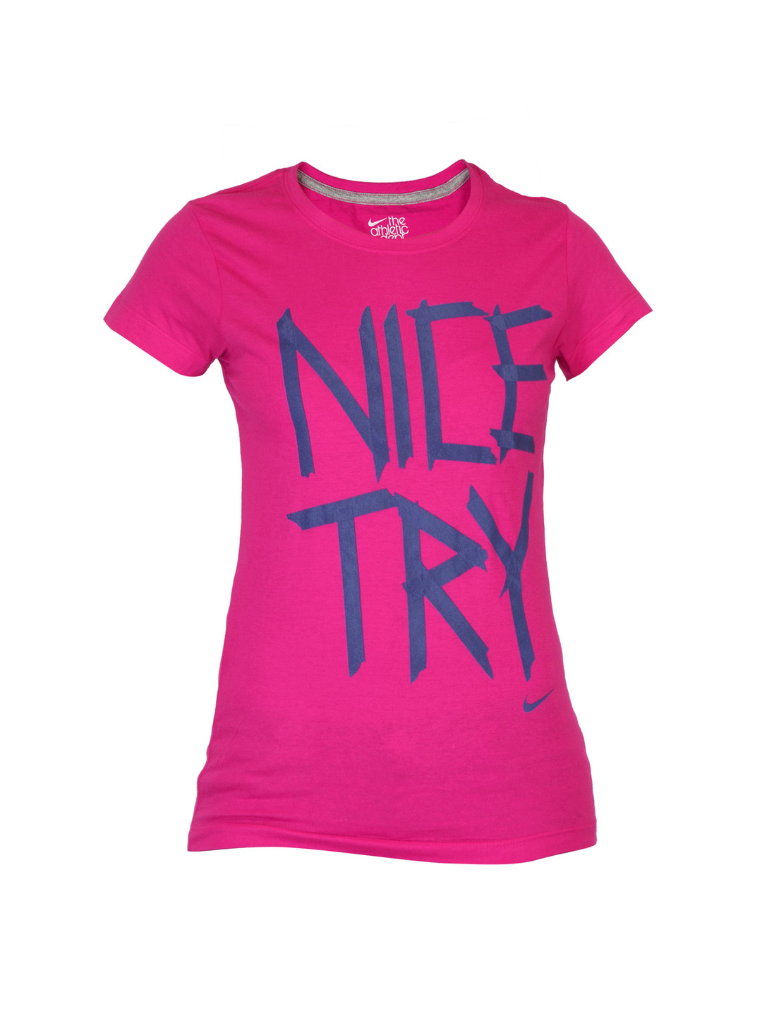 Buy Nike Women Try Me Pink T Shirt - Tshirts for Women 28575 | Myntra