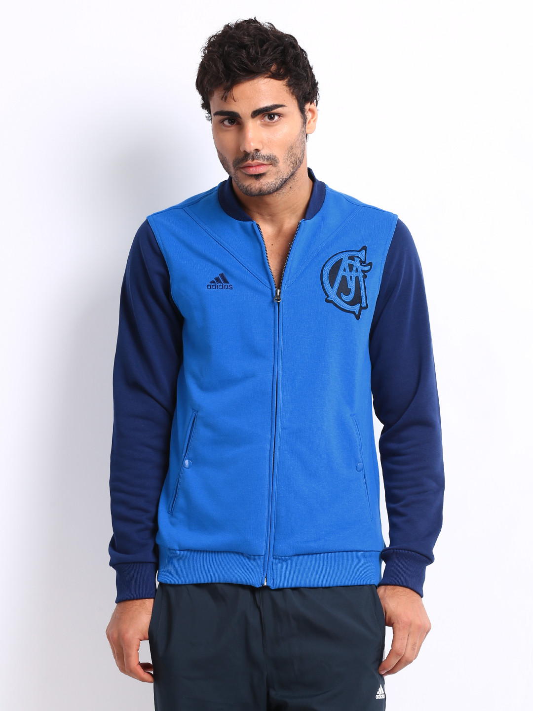 Buy Adidas Men Blue Jacket - Jackets for Men 207274 | Myntra