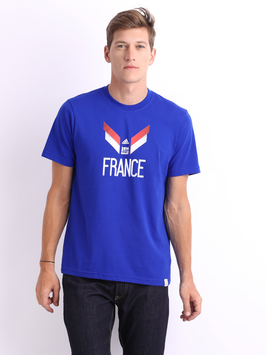 Buy ADIDAS Men Blue Printed France T Shirt - Tshirts for Men 281274 ...