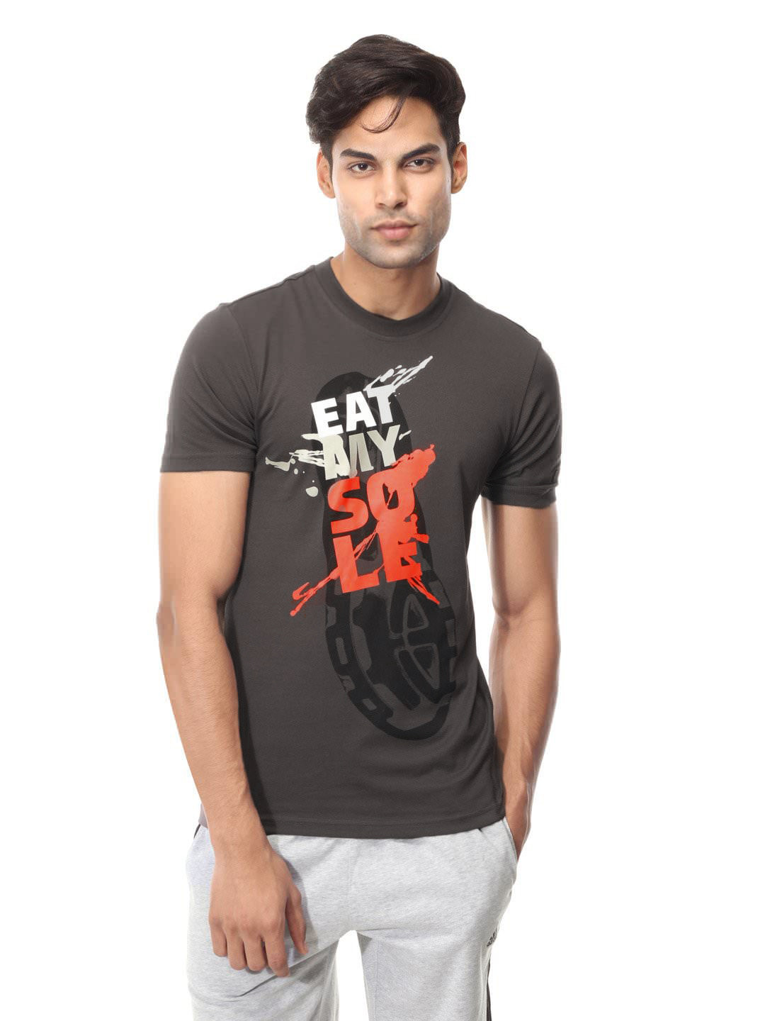 Buy ADIDAS Men Brown T Shirt - Tshirts for Men 70744 | Myntra