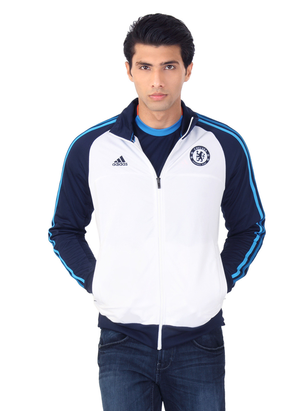Buy ADIDAS Men Chelsea White Jacket - Jackets for Men 82314 | Myntra