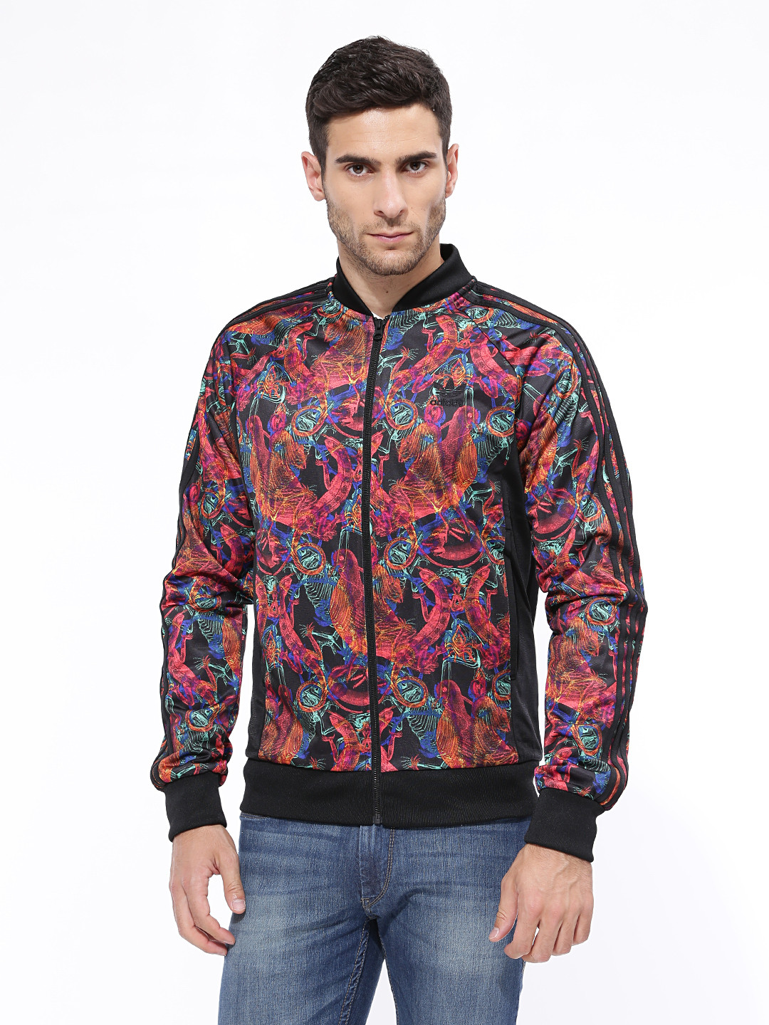 Buy ADIDAS Originals Men Multicolour RGB SST TT2 Printed Jacket ...