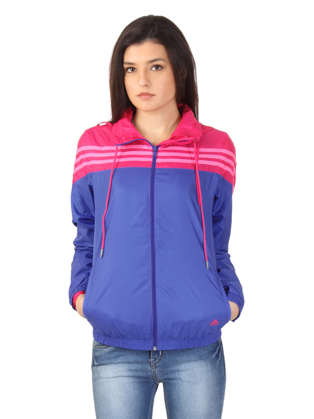 Buy ADIDAS Women Blue Windbreaker - Jackets for Women 82243 | Myntra