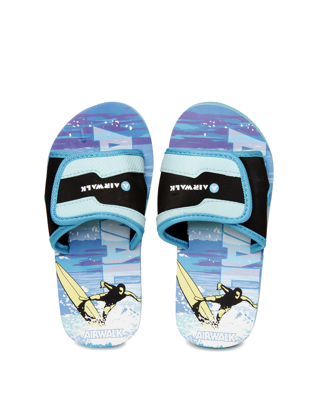 Buy Airwalk Boys Blue & Black Flip Flops - Flip Flops for Boys 277652 ...