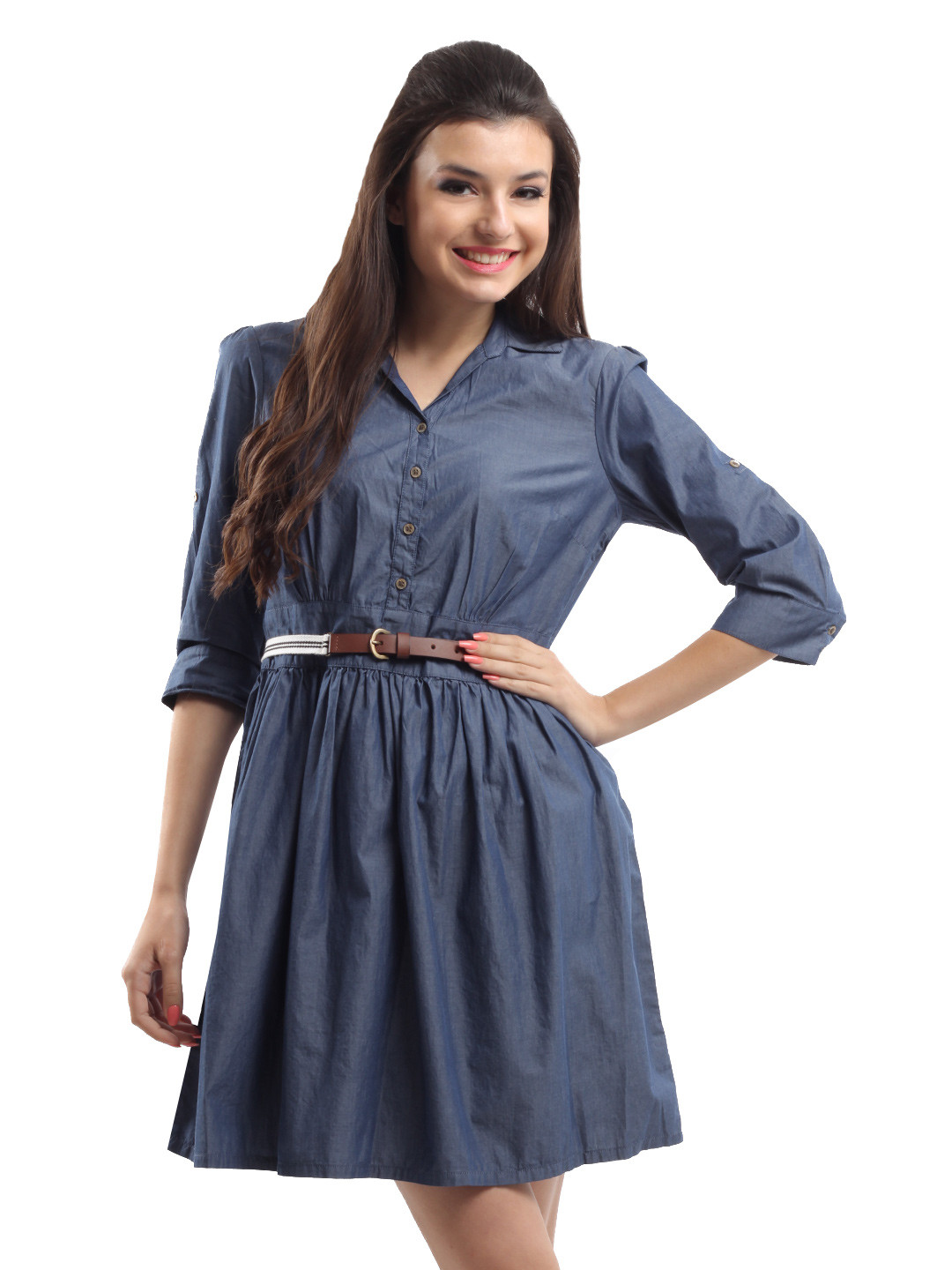 Buy Allen Solly Women Blue Dress - Dresses for Women 78499 | Myntra