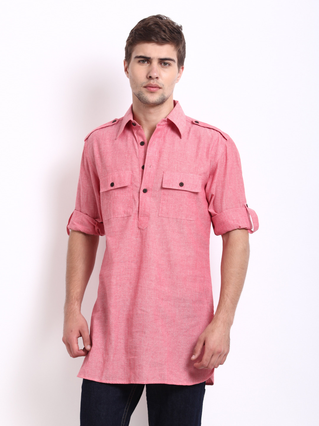 Buy Amari Pink Pathani Kurta - Kurtas for Men 153860 | Myntra