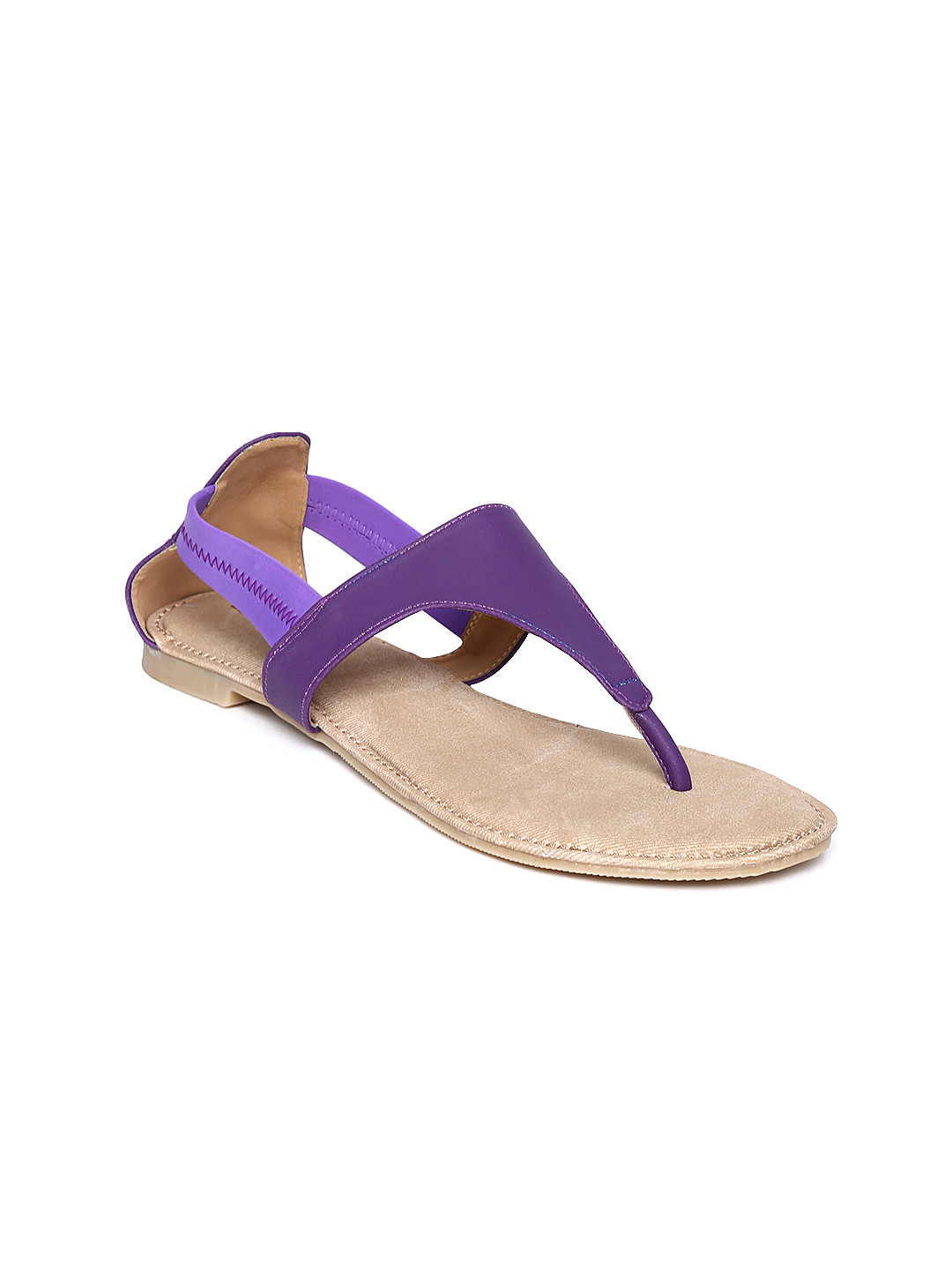 Buy Anouk Women Purple Sandals - Flats for Women 523337 | Myntra