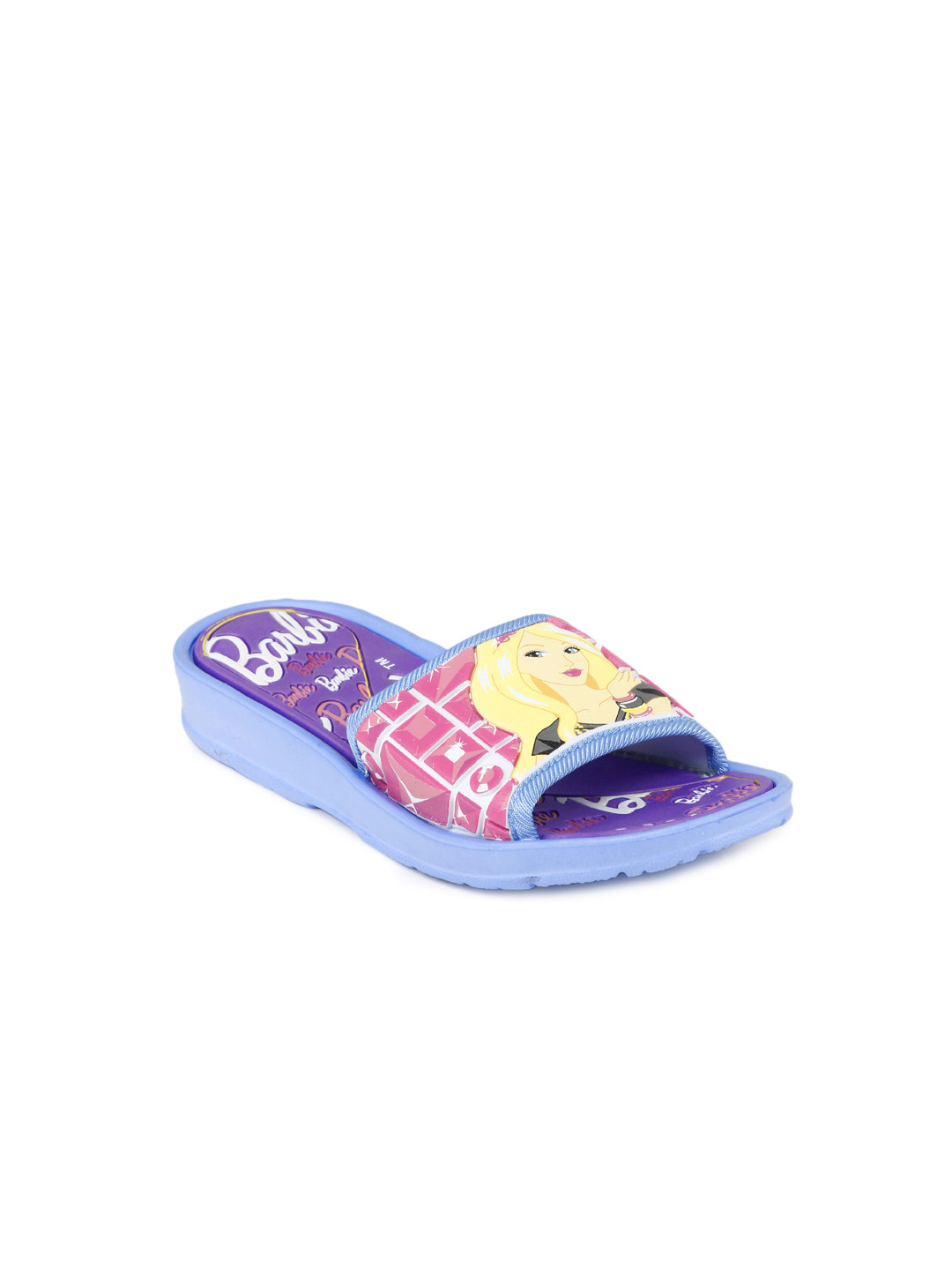 Buy Barbie Girls Pink & Blue Flip Flops - Flip Flops for Girls 120439 ...