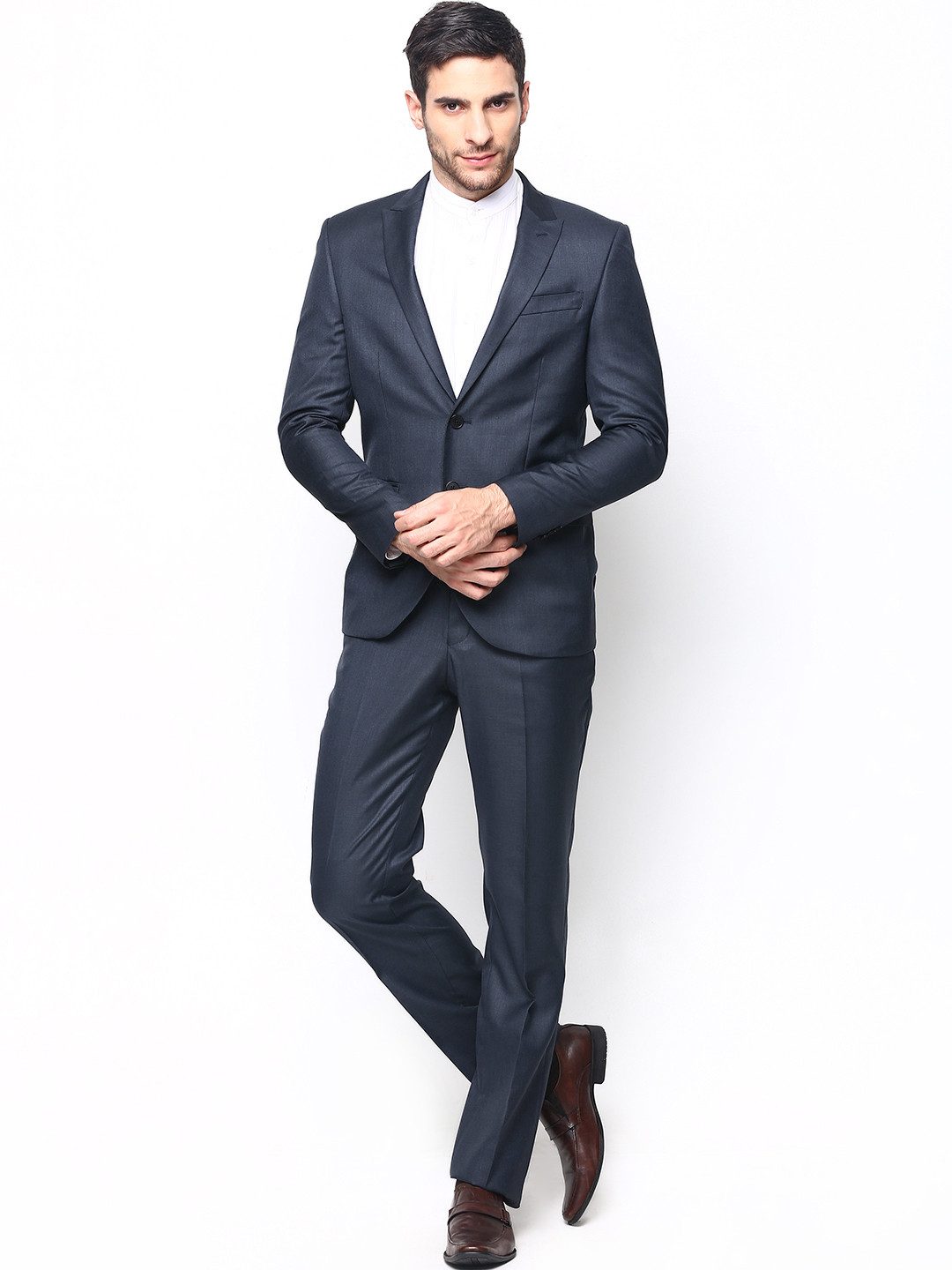 Buy Blackberrys Men Blue Formal Suit - Suits for Men 540654 | Myntra