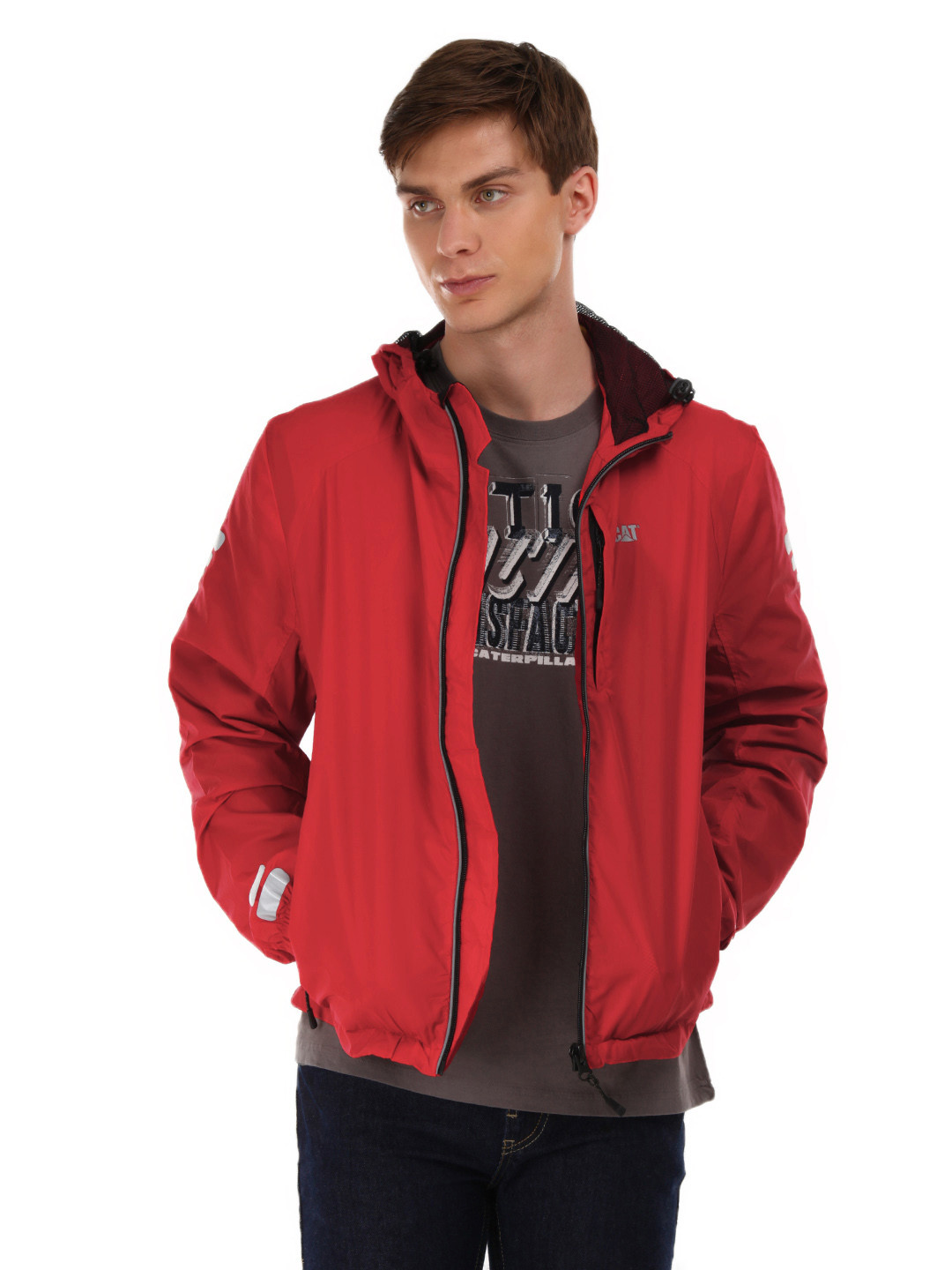 Buy CAT Men Red Oxygen Lightweight Jacket - Jackets for Men 102206 | Myntra