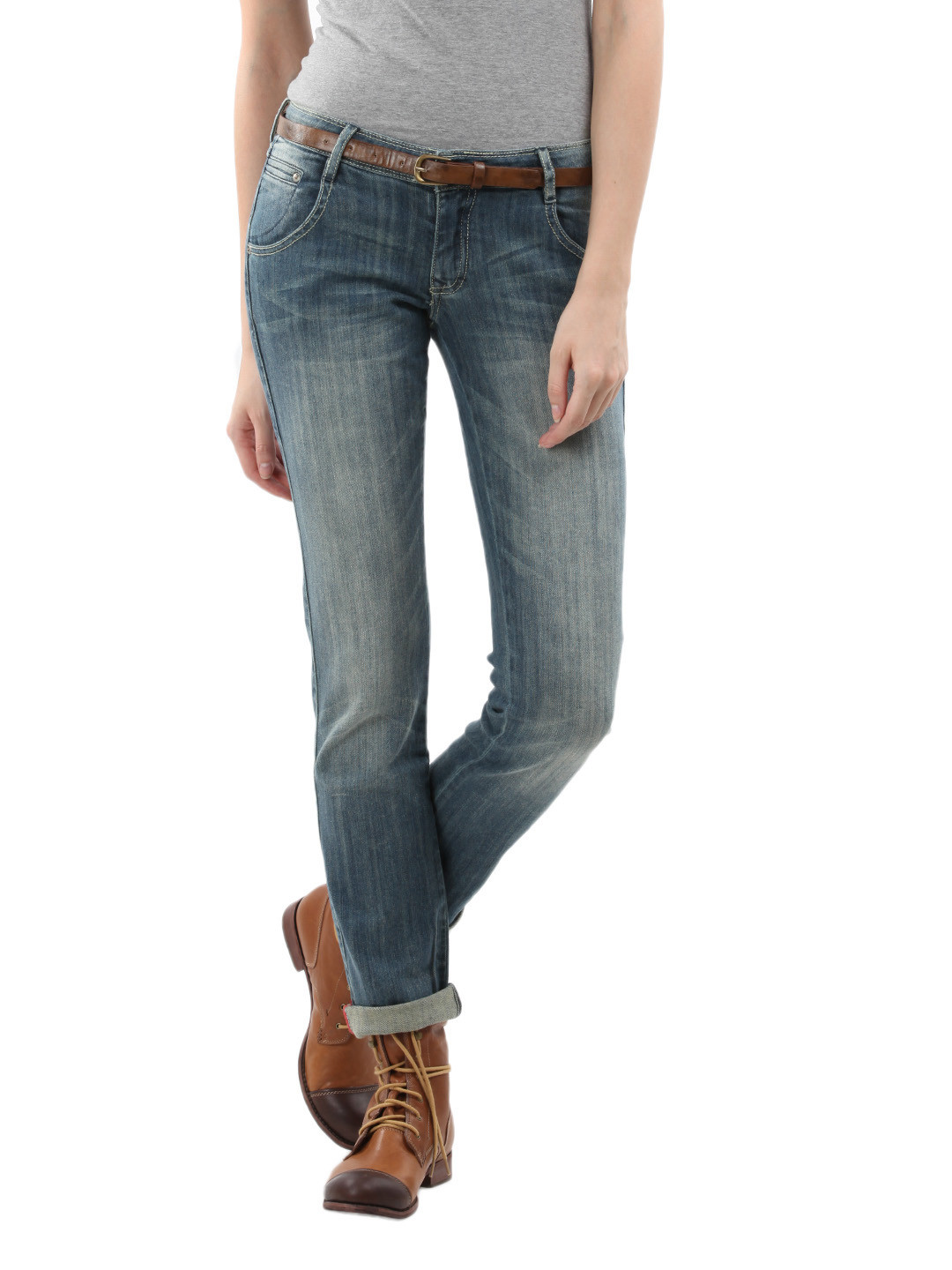 Buy CAT Women Blue Bess Skinny Cigarette Fit Jeans - Jeans for Women ...