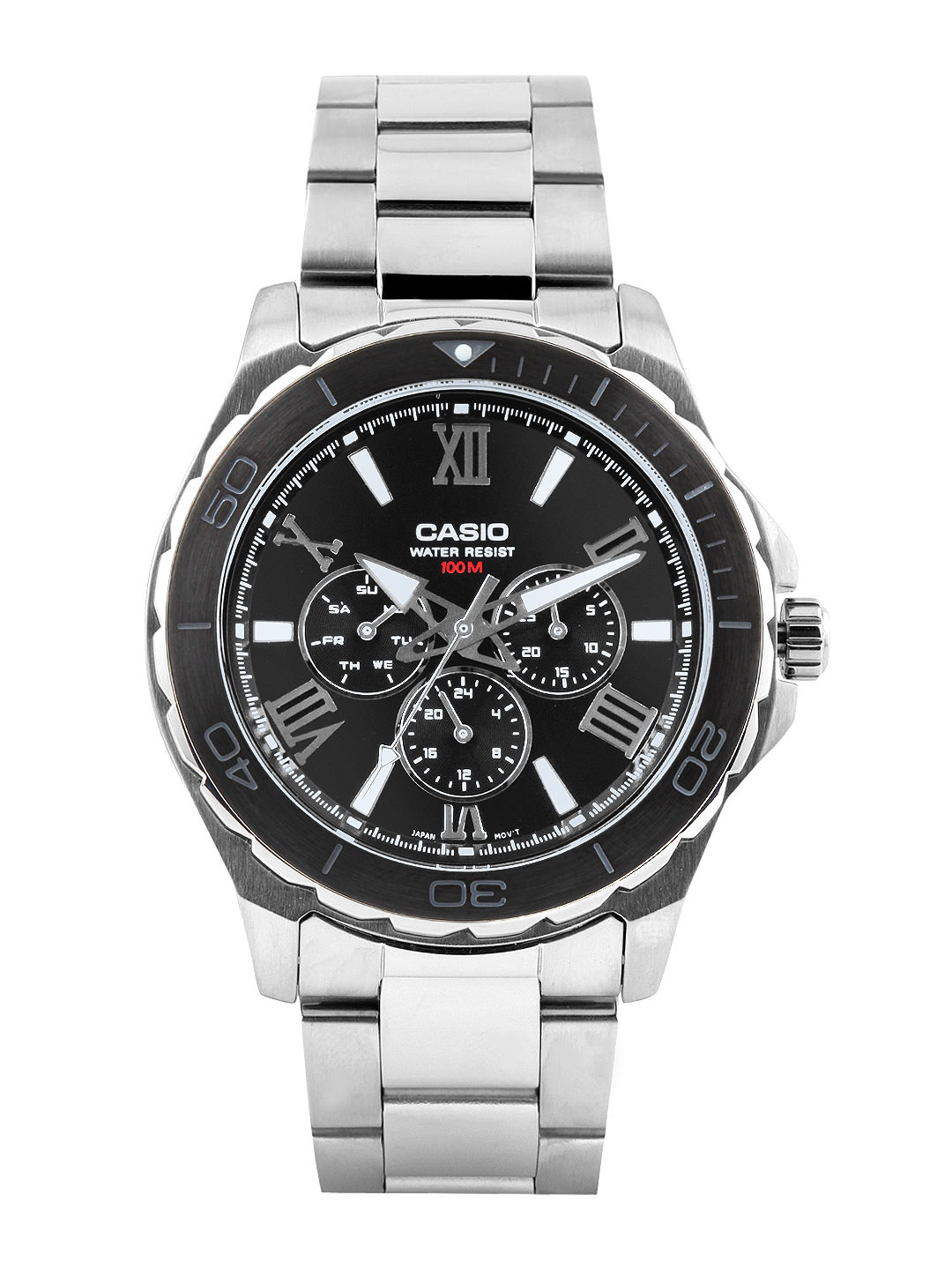 Buy Casio Enticer Men Silver Analogue Watches (A788) MTD 1075D 1A1VDF ...