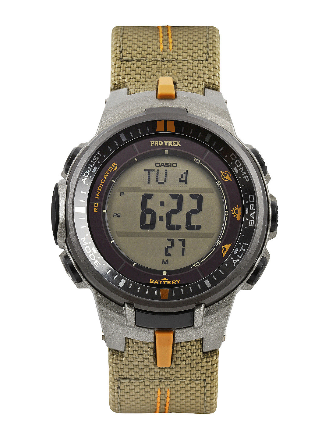 Buy Casio Protrek Men Black Digital Watches SL79 - Watches for Men ...